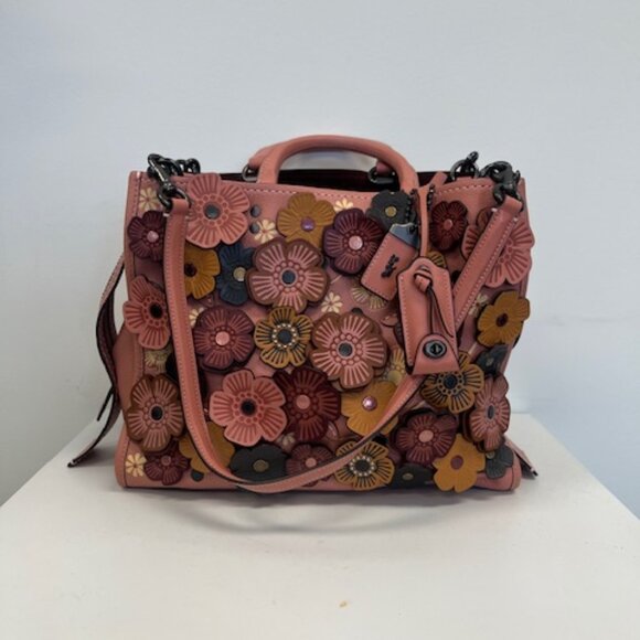 Coach | Bags | Coach Rogue 25 With Tea Rose Satchel Tote Bag Applique ...